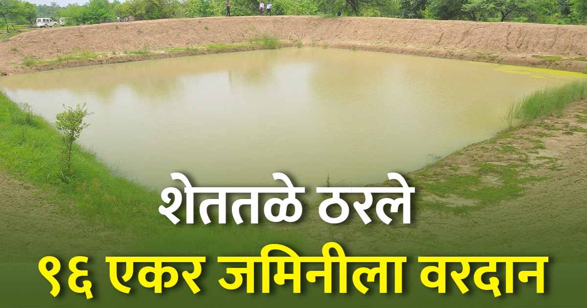 एका शेततळ्याने साधली किमया! ९६ एकर जमिनीला ठरले वरदान | farmer farm ...