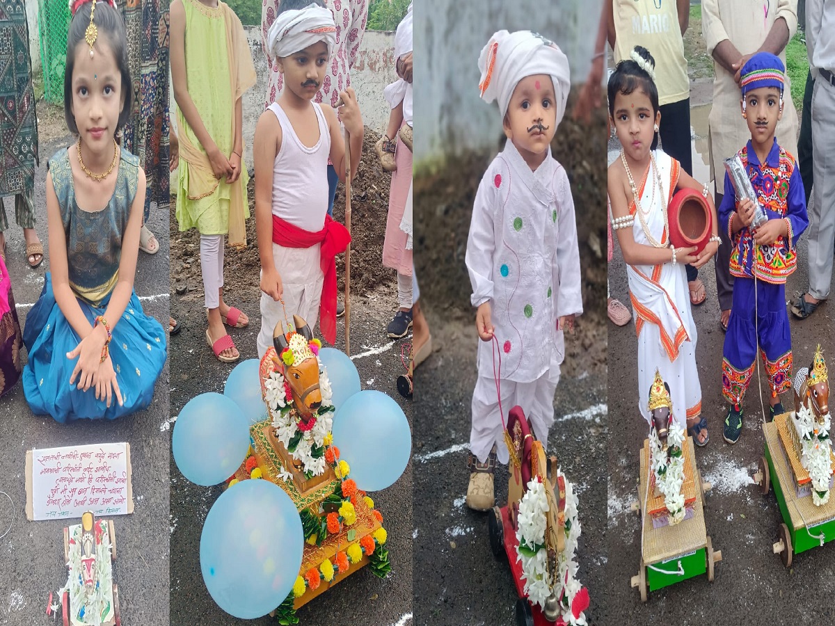 नंदीबैल तान्हा पोळ्यातून चिमुकल्यांनी दिला भावस्पर्शी संदेश Nagpur ...