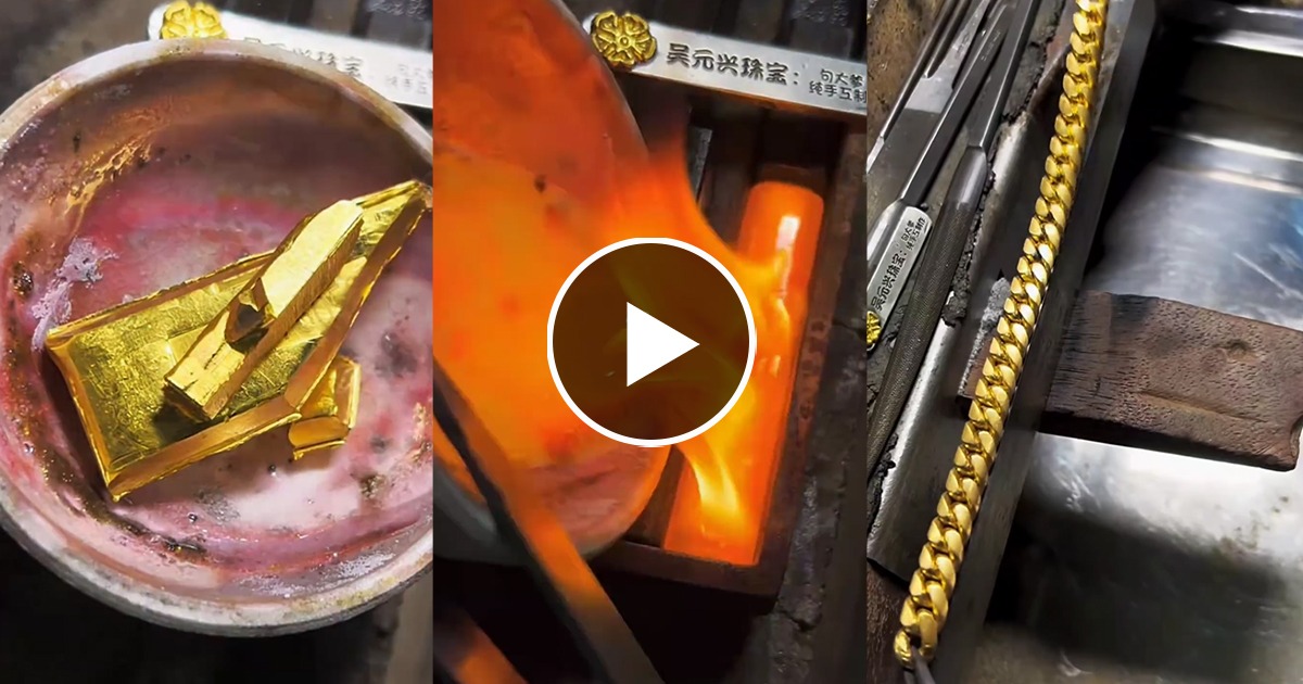 VIDEO : कशी बनवली जाते सोन्याची चेन? पूर्ण प्रॉसेस बघून व्हाल अवाक् ...