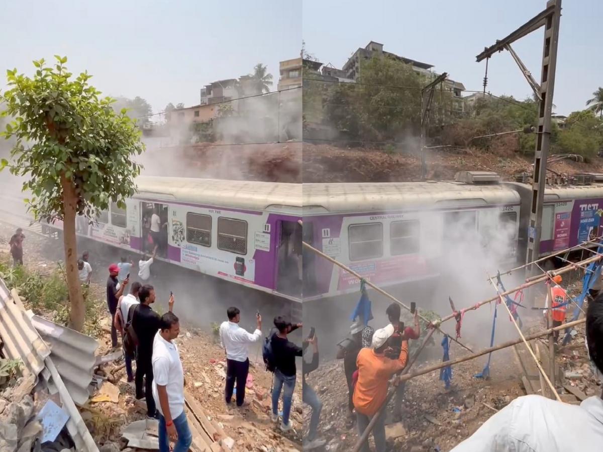 उल्हासनगर रेल्वे स्टेशन जवळ लोकलच्या डब्याला आग, लोकल थांबावून गार्डने ...