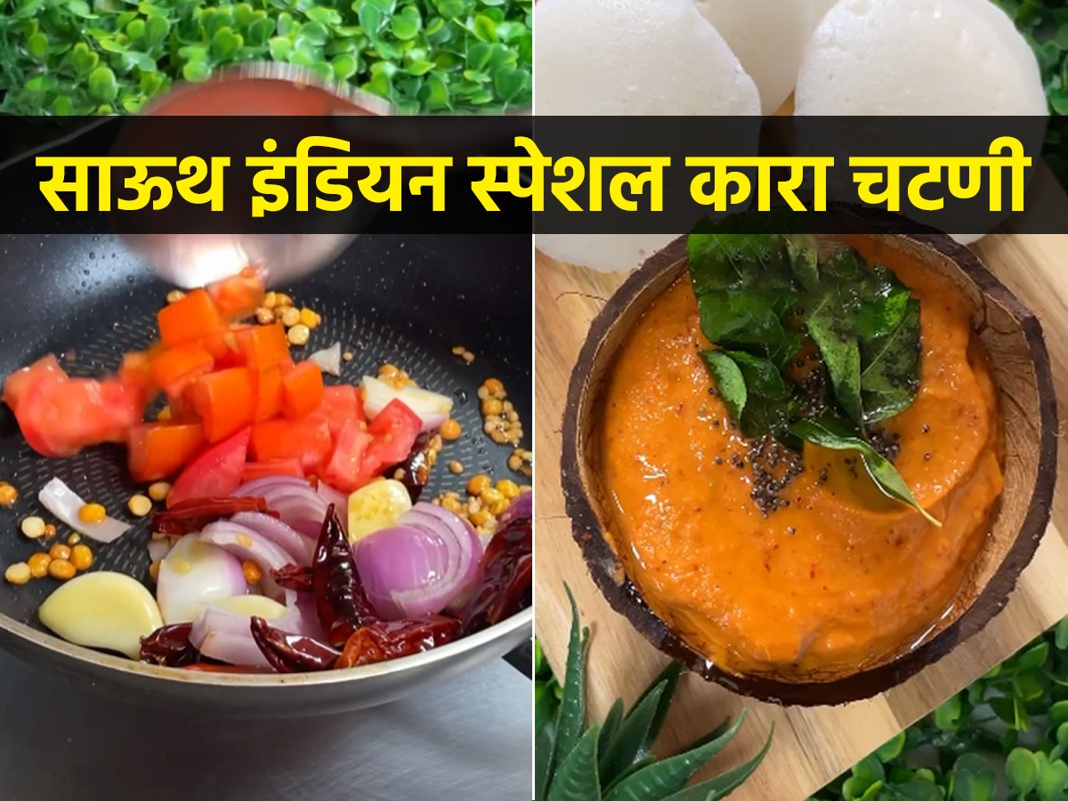 इडलीसोबत हिरवी चटणी नेहमीचीच, ट्राय करा साऊथ इंडीयन स्पेशल कारा चटणी ...