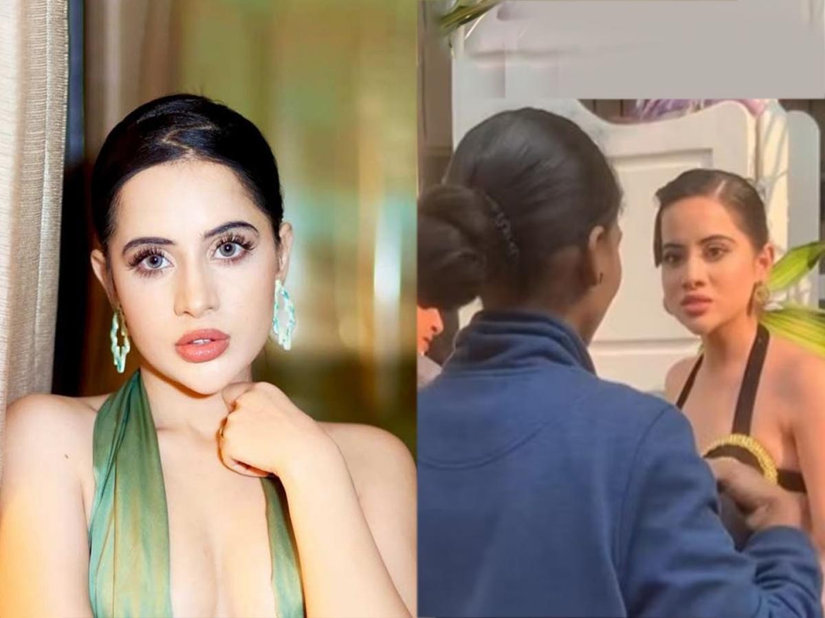 उर्फी जावेदच्या उघड्या शरीराला झाकण्यासाठी कोट घेऊन गेली तरूणी, रागाने संतापली अभिनेत्री आणि ...