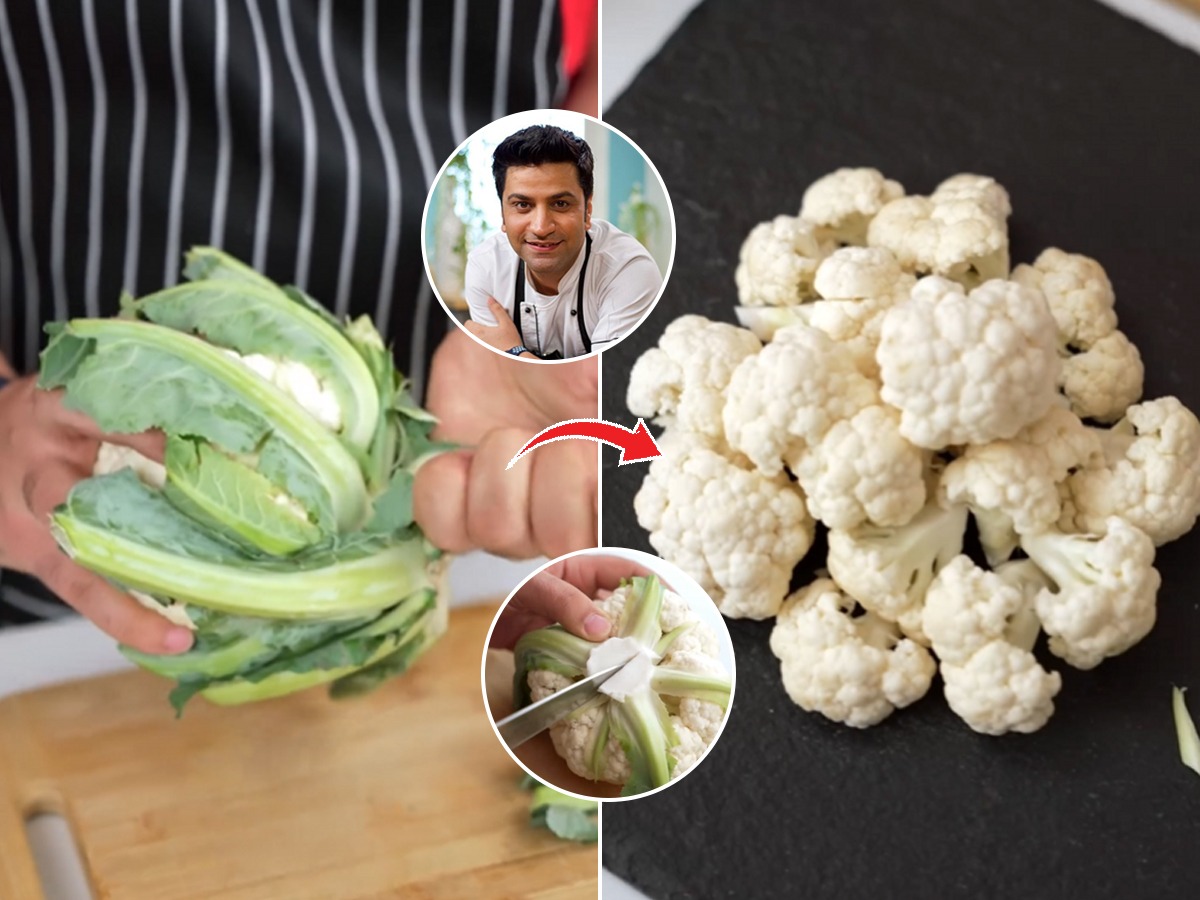 तुम्ही फ्लॉवर कसा चिरता? शेफ कुणाल कपूर सांगतात फ्लॉवर चिरण्याची सोपी ...