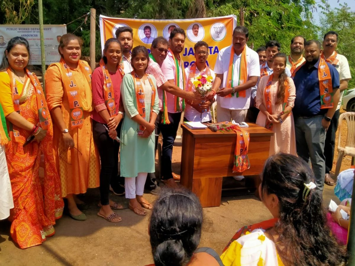 मुरगाव मतदारसंघात भाजप स्थापना दिन उत्साहात साजरा; मुरगाव भाजप युवा ...