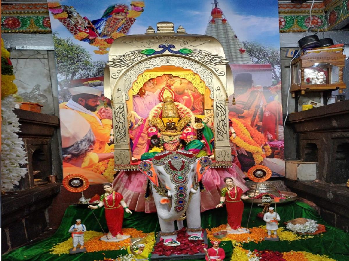Navratri 2024: ललिता पंचमीला अंबाबाई देवीची हत्तीवरील पूजा, अंबाबाई ...