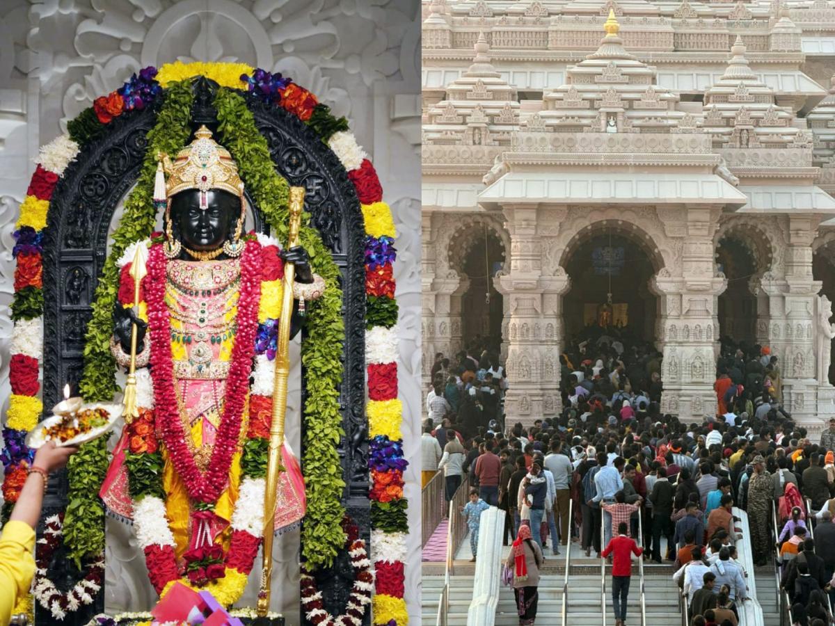 जय श्रीराम! अयोध्येत महासागर, नववर्षाच्या पहिल्याच दिवशी ४ लाख ...