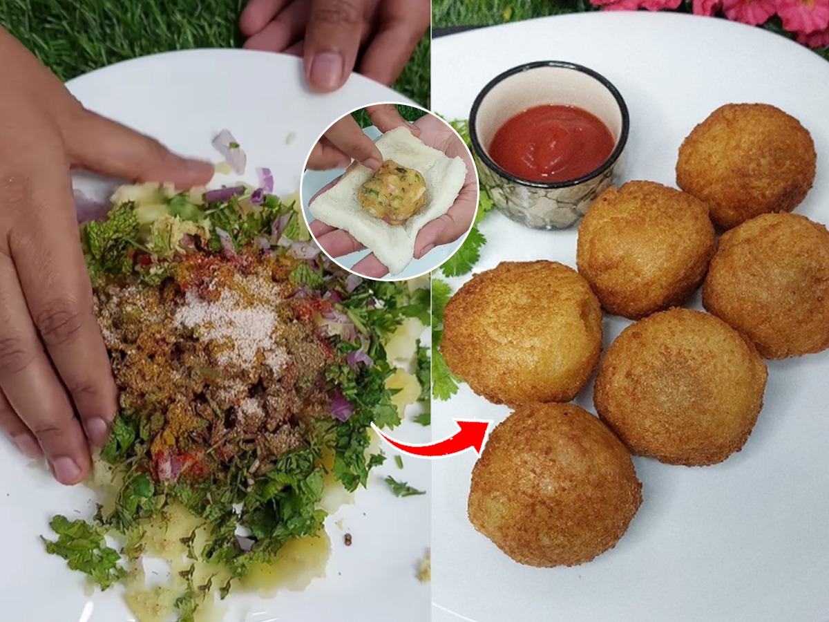 चहासोबत हवेतच गरमागरम ब्रेड-आलू बॉल्स, चमचमीत सोपा पदार्थ-मुलंही होतील ...