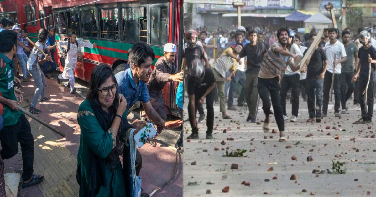 आरक्षणाच्या मुद्द्यावरून बांगलादेशात मोठा वाद! विद्यार्थी रस्त्यावर ...