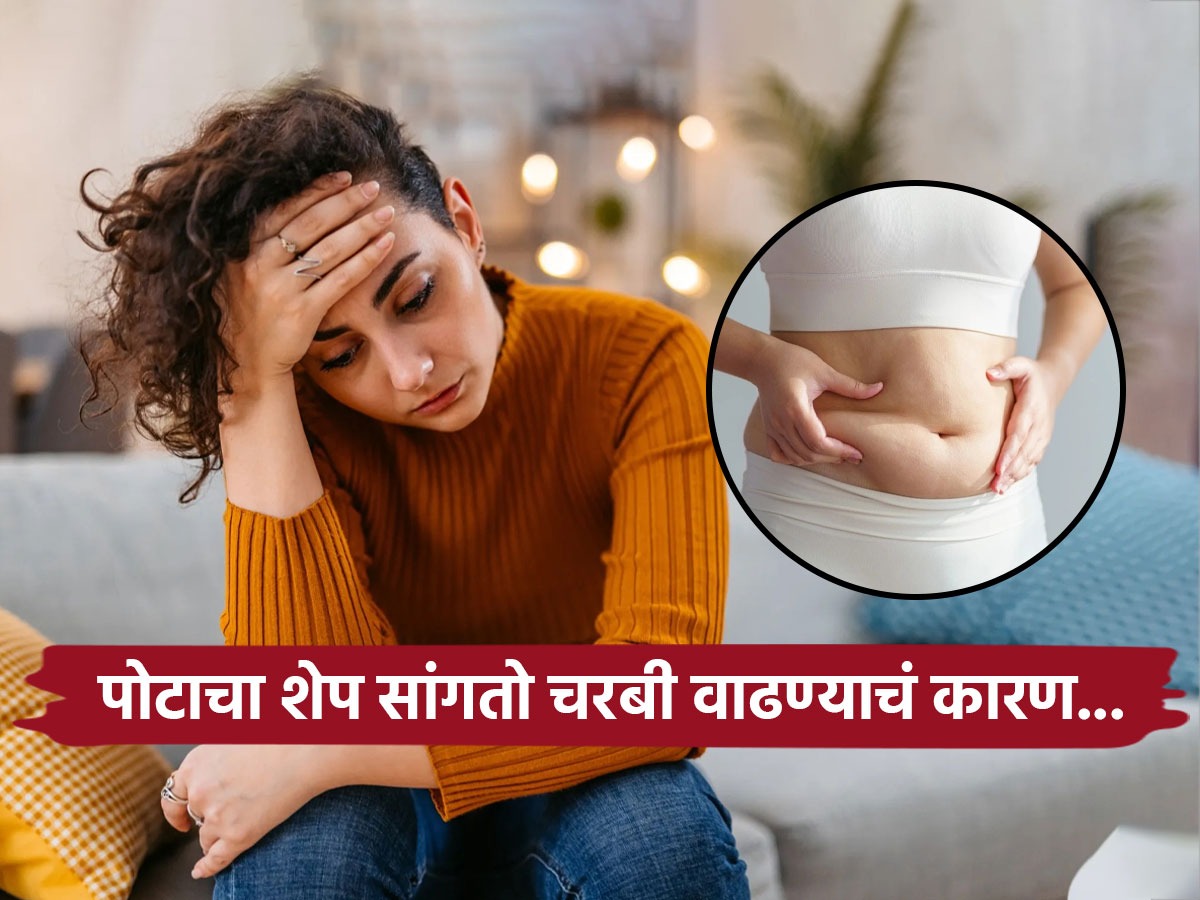 स्ट्रेस की जास्त खाणं...पोटाचा आकारच सांगतो चरबी वाढण्याचं कारण, करा हे ...