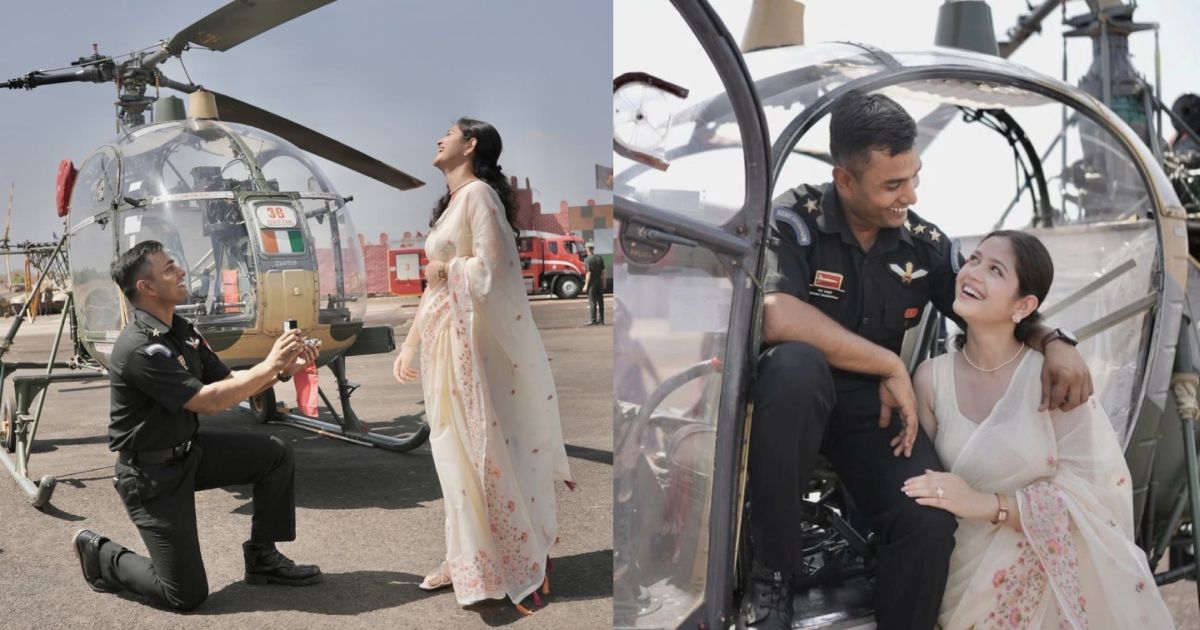 हेलिकॉप्टरसमोर फिल्मीस्टाईल प्रपोज केले, कौतुकही झाले, पण त्या चुकीमुळे ...