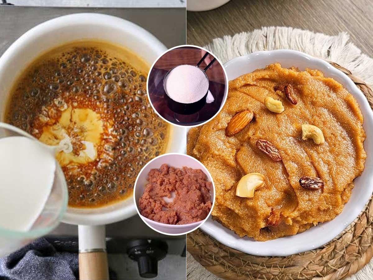 कॅरॅमल शिरा एकदा खा आणि सांगा चव कशी वाटली, नेहमीचा शिरा पण चव जरा हटके ...
