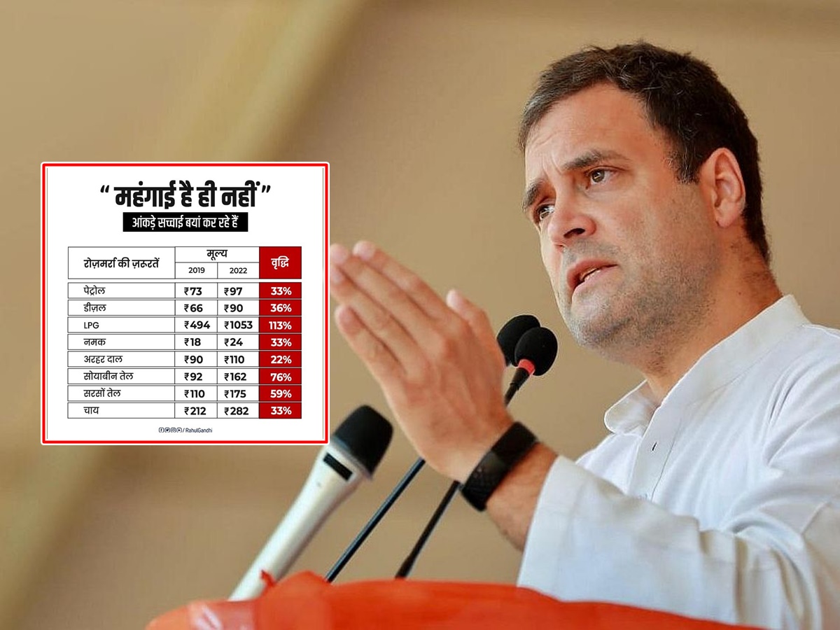 Rahul Gandhi: 3 वर्षात 76 टक्क्यांनी वाढले खाद्यतेलाचे दर, राहुल ...