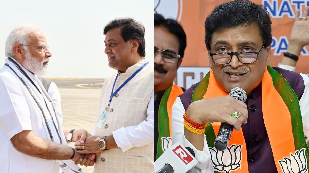 अशोक चव्हाणांनी आभारासाठी विमानतळ गाठलं थेट; नांदेडमध्येच PM मोदींची ...