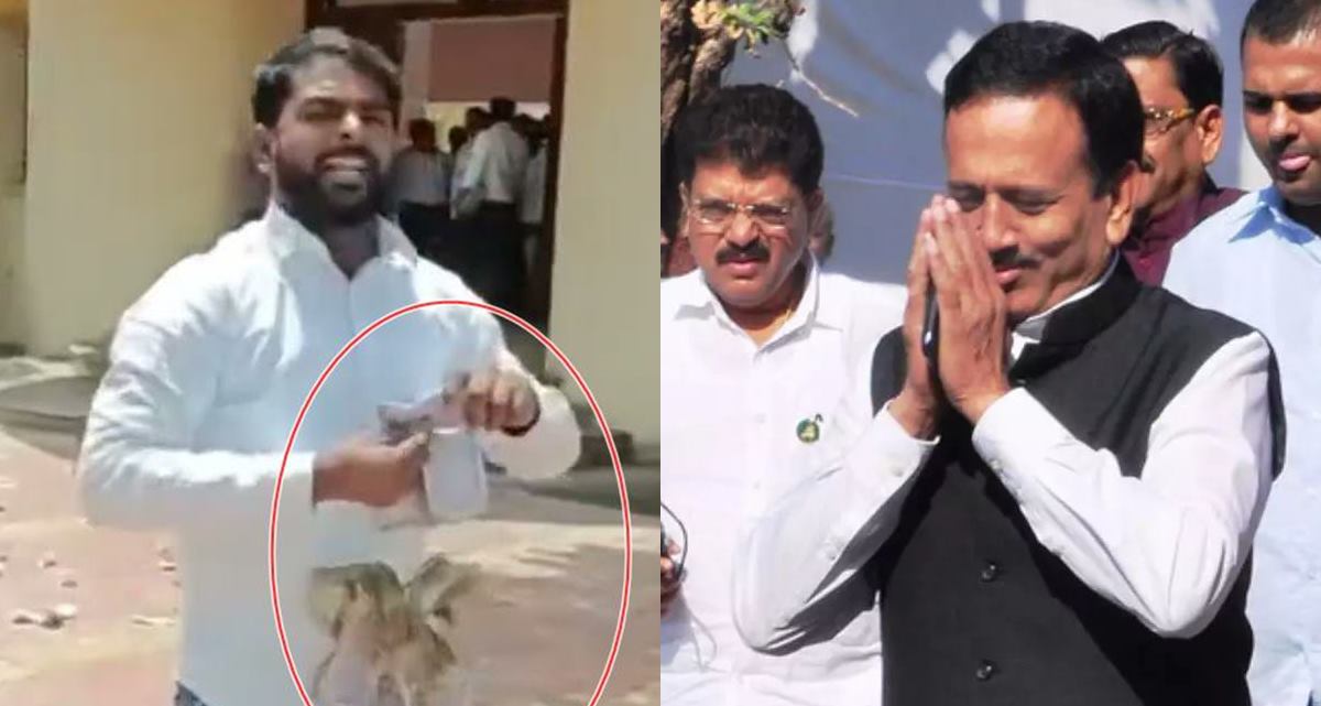 तात्काळ कारवाई झाली; सरपंचाने उधळले २ लाख, हटके आंदोलनाची मुंबईत दखल ...