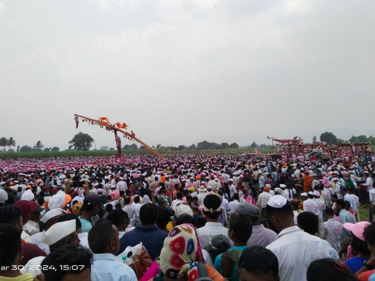 काशिनाथाचं 'चांगभल'च्या गजरात बावधनचे बगाड उत्साहात संपन्न Pune Marathi ...