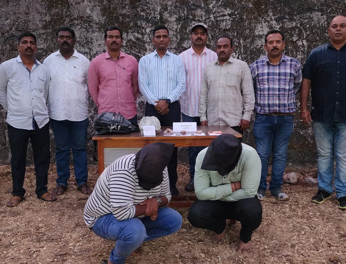 कोल्हापुरात तब्बल 1 कोटी ८० लाखांची व्हेल माशाची उलटी जप्त; दोघांना अटक ...