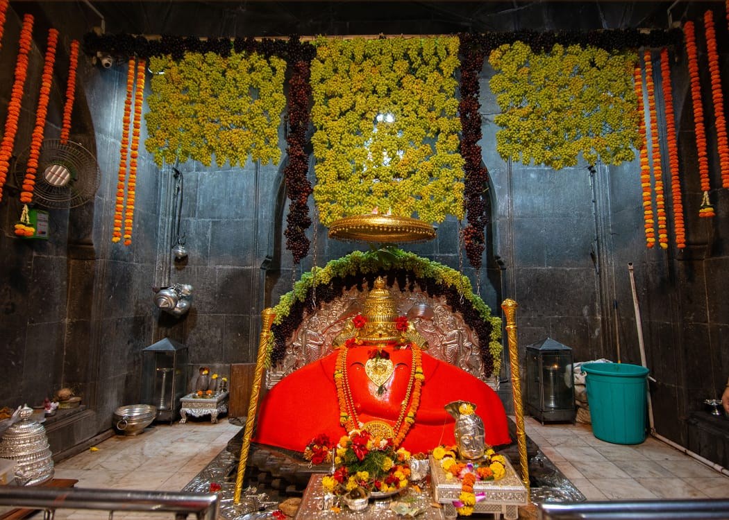 गणेश जयंती... पाली गावचा बल्लाळेश्वर; भाविकाकडून मंदिराला द्राक्षाची ...