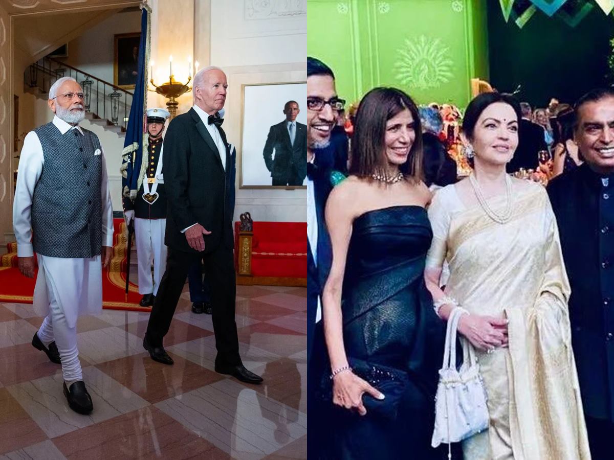 'स्टेट डिनर'ला दिग्गज भारतीयांची मांदियाळी, व्हाईट हाऊसमध्ये पोहोचले ...