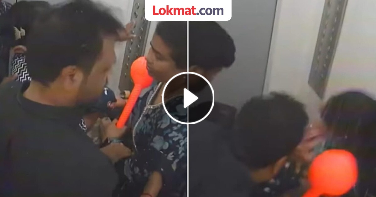 पुण्याच्या वाघोलीमध्ये लिफ्ट कोसळली, घटना CCTV मध्ये कैद Pune Marathi News | pune news elevator ...