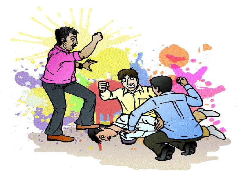 राहुरीत प्राध्यापकास पट्ट्याने जबर मारहाण : दोघांना अटक Ahilyanagar ...