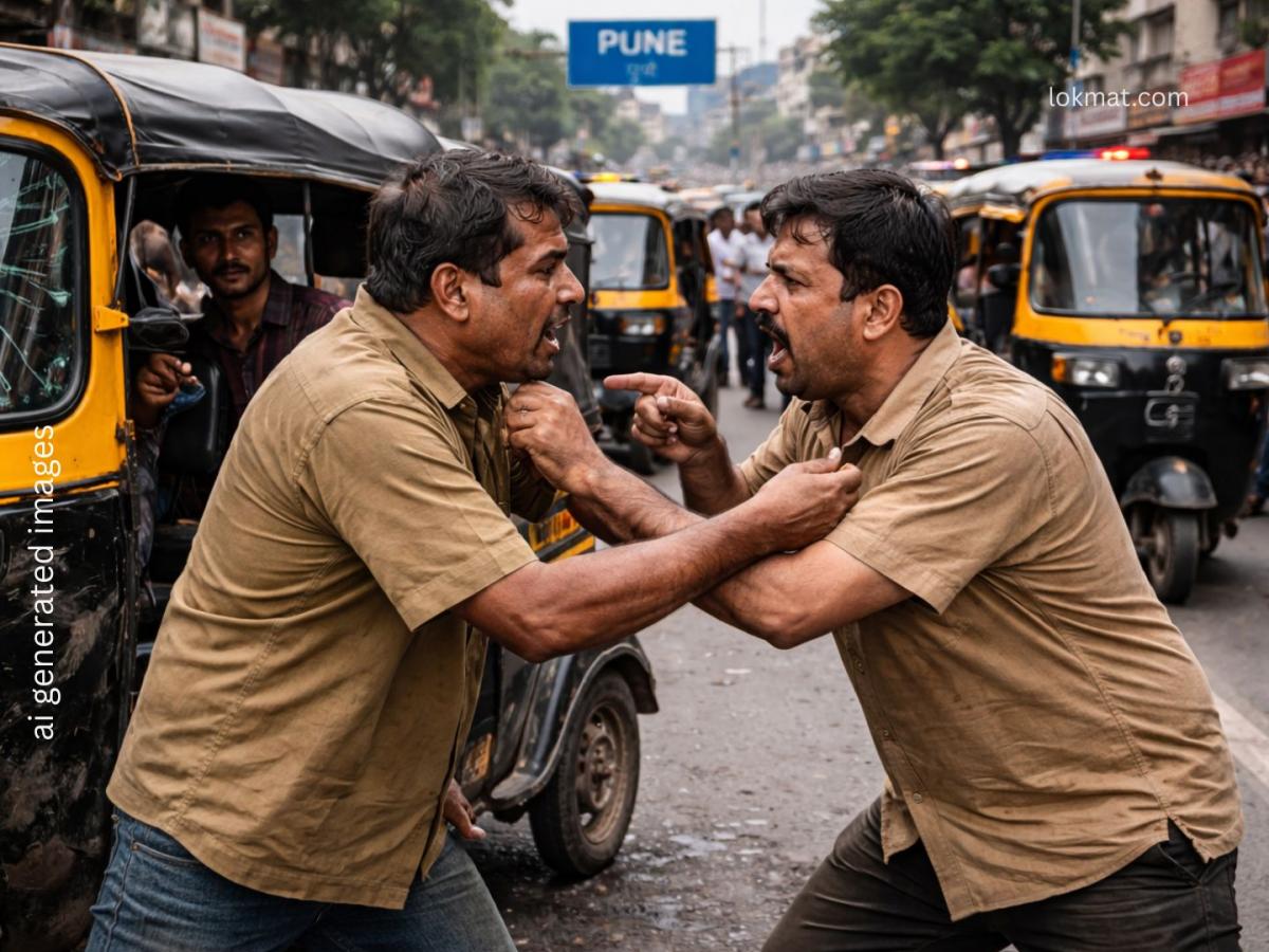 Pune Crime : प्रवाशांवरून झालेल्या वादातून रिक्षा चालकाला मारहाण ...