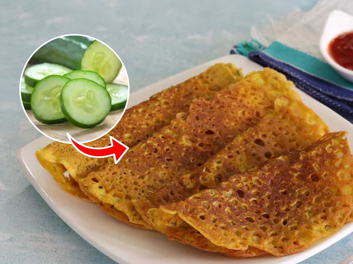 Summer Recipes : उन्हाळ्यात करा थंडावा देणारा नाश्ता, काकडीचे धिरडे खा ...