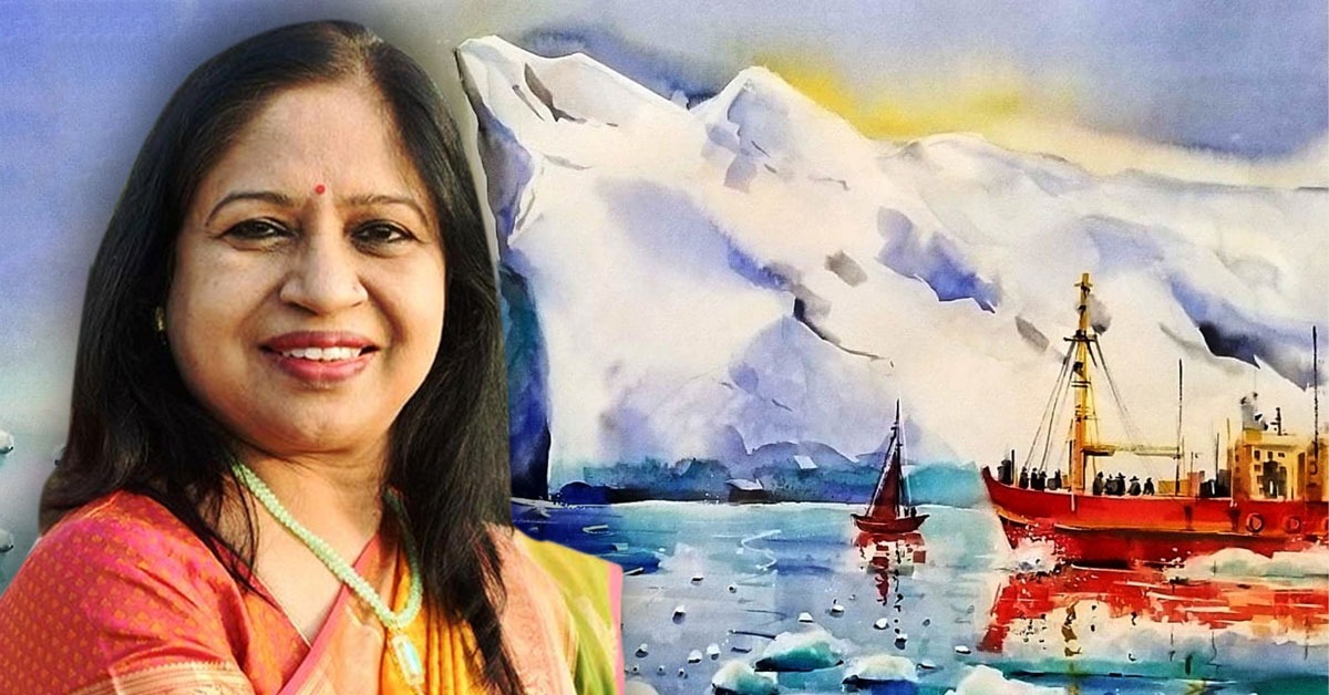 अंटार्टिकाची रंगभ्रमंती घडवणारे भालेराव यांचे चित्र प्रदर्शन, नेहरू ...