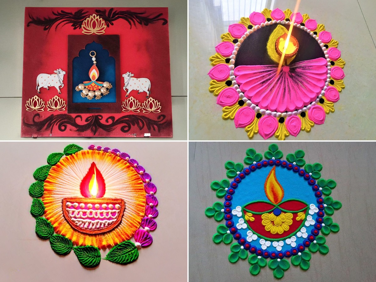 Deep Amavasya 2025 Rangoli Design: पाहा दिव्यांच्या रांगोळीचे ७ सोपे ...