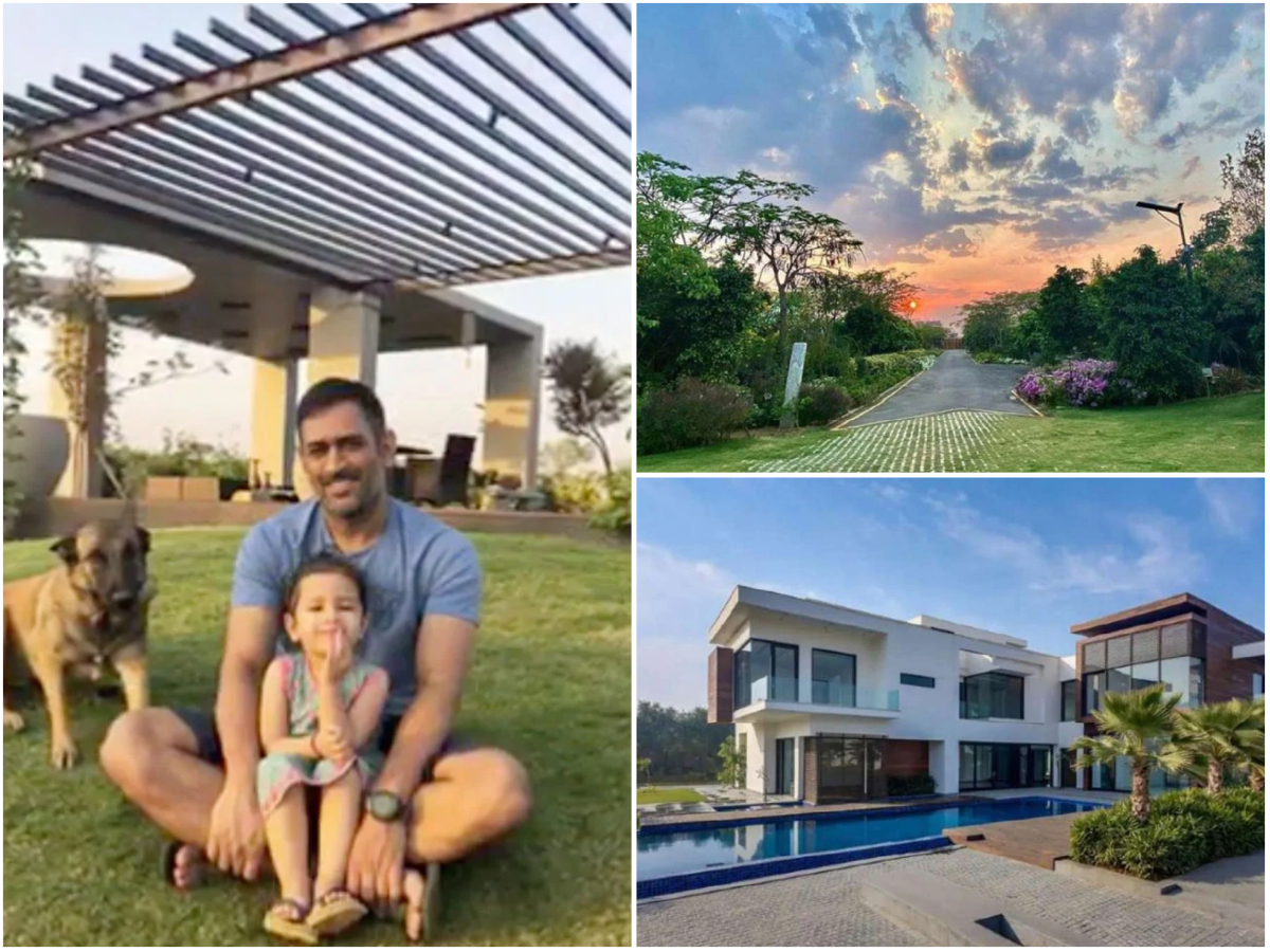MS Dhoni Farmhouse: ३ वर्षांत तयार झालं धोनीच ७ एकरातील फार्महाऊस, पाहा ...