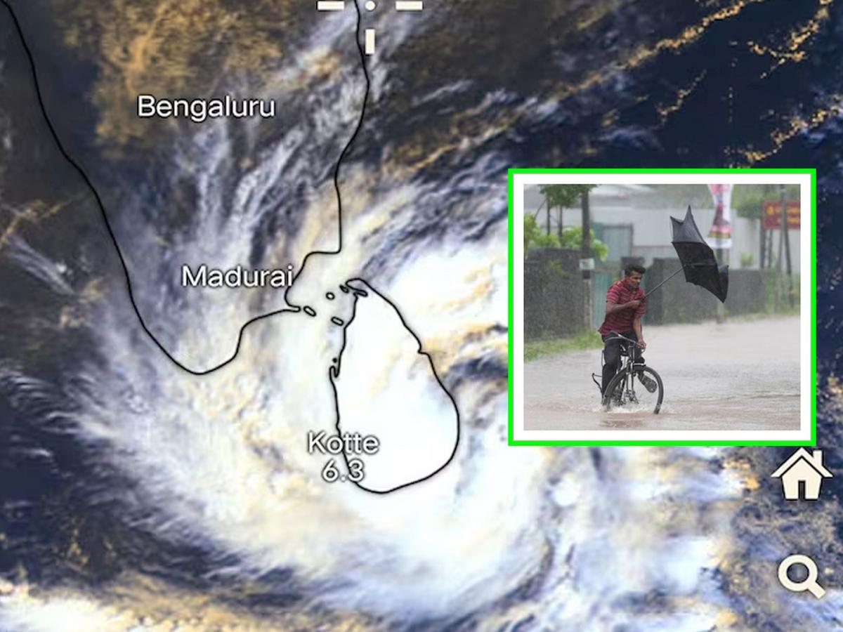 Cyclone Ditva: 'दितवाह' चक्रीवादळ भारताच्या दिशेने; श्रीलंकेत ४६ जणांचा ...