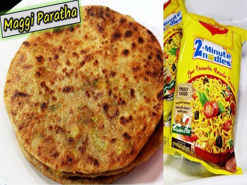 Maggi Parantha : बाबौ! स्ट्रीट फूड विक्रेत्यानं बनवला मॅगी पराठा; पाहा ... Maggi Parantha : बाबौ! स्ट्रीट फूड विक्रेत्यानं बनवला मॅगी पराठा; पाहा ...