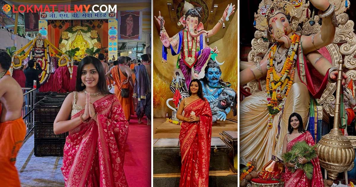 बाप्पा मोरया! मराठी अभिनेत्री रुचिरा जाधवने घेतलं मुंबईतील गणपतींचं ...