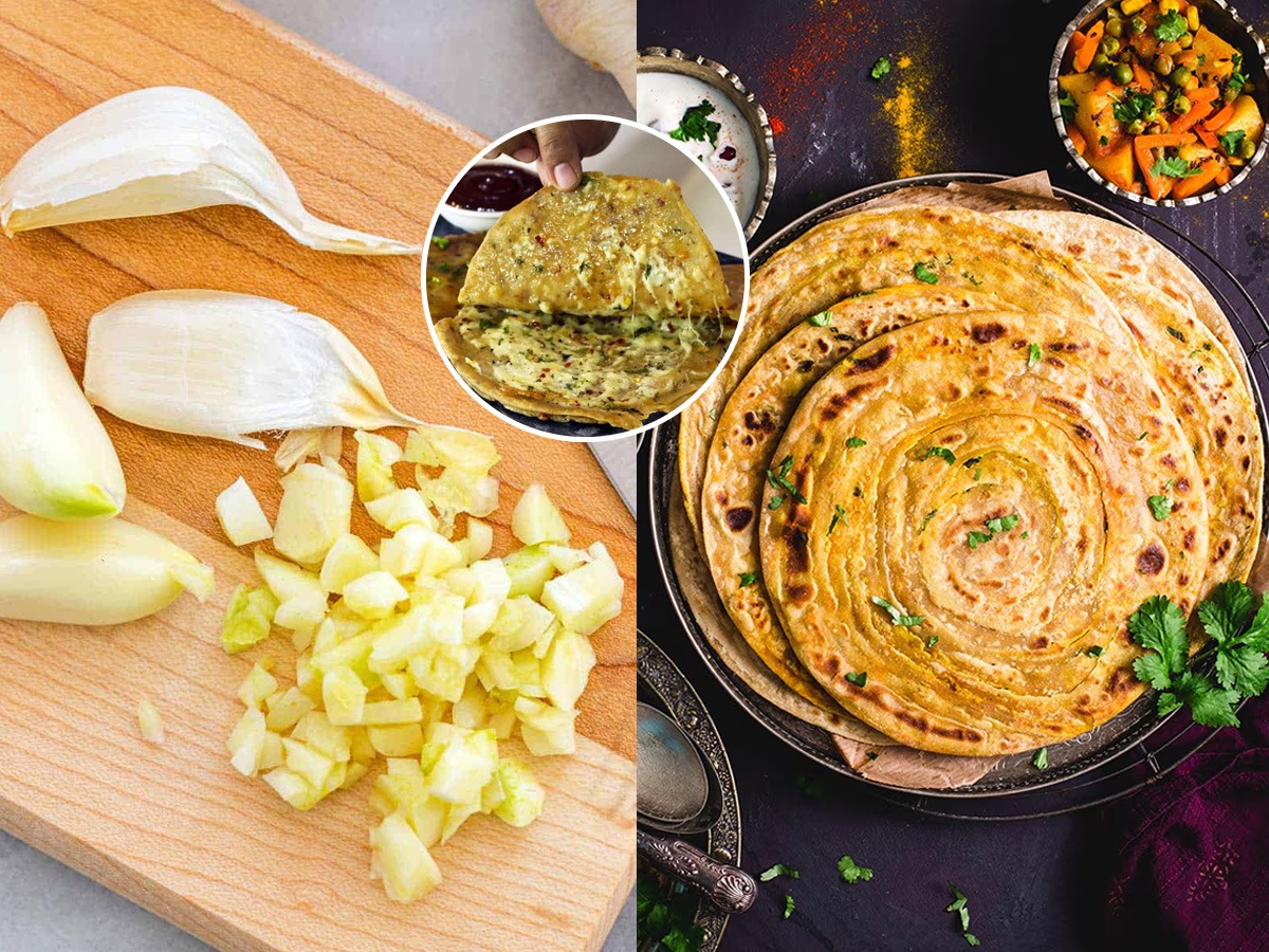 दहा मिनिटांत करा हा चमचमीत लसूण पराठा, डब्यासाठी तर एकदम मस्त रेसिपी ...