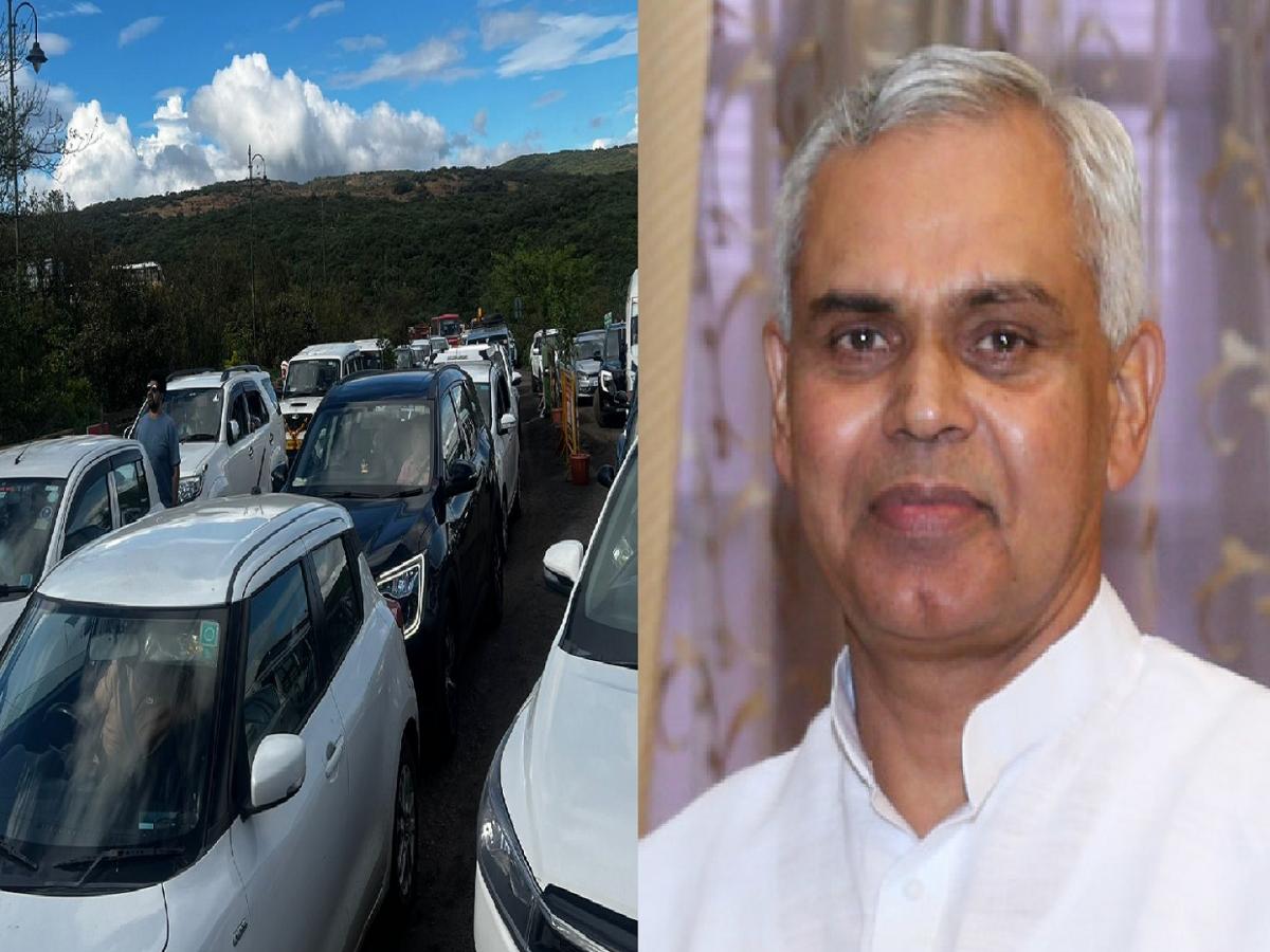 राज्यपाल सातारा दौऱ्यावर, महाबळेश्वरमध्ये रस्त्याच्या कामामुळे पर्यटक ...