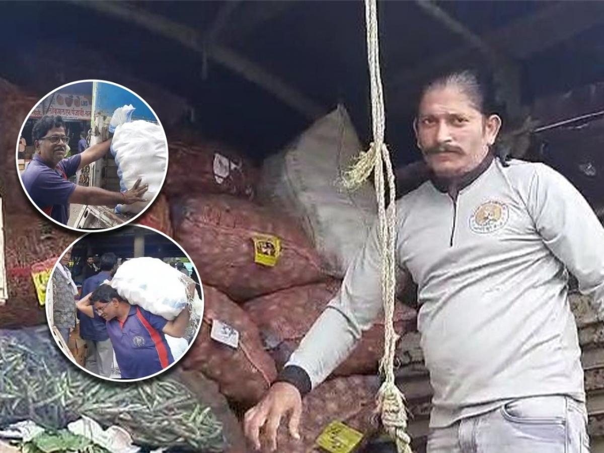 पुणे मार्केटयार्डात दिला 'हमाल ऑफ द इअर' पुरस्कार; 3 हजार कामगारापैकी ...