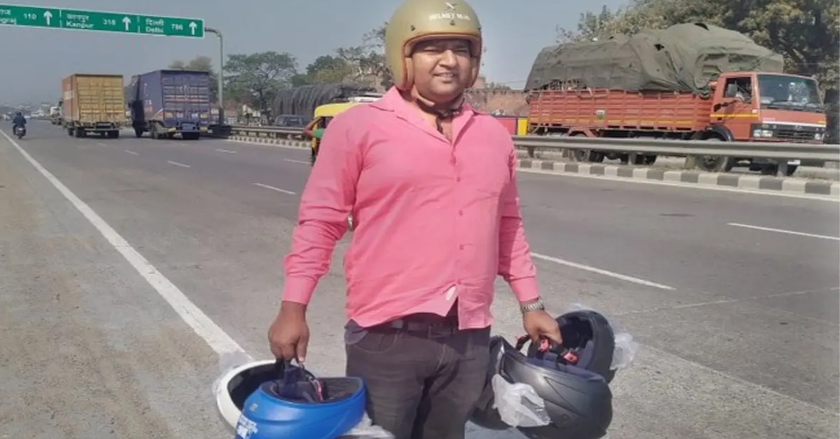 Helmet Man : ९ वर्ष लोकांना फ्री हेल्मेट दिलं, स्वत:चं घरही विकलं; आता ...