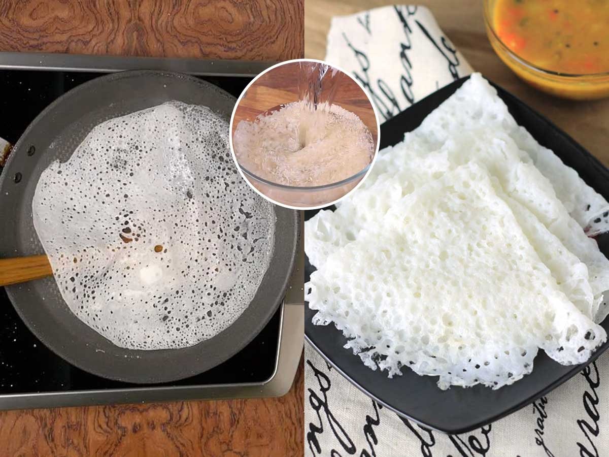 वाटीभर तांदुळाचा करा नीर डोसा! ना पीठ फुलून येण्याची झंझट, ना तेलाची ...