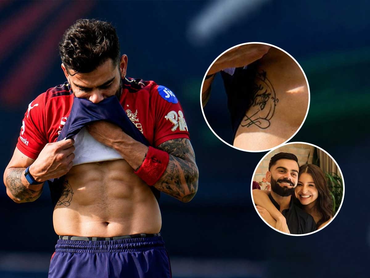 Virat Kohli , Tattoo, trending , viral cricket , cricket