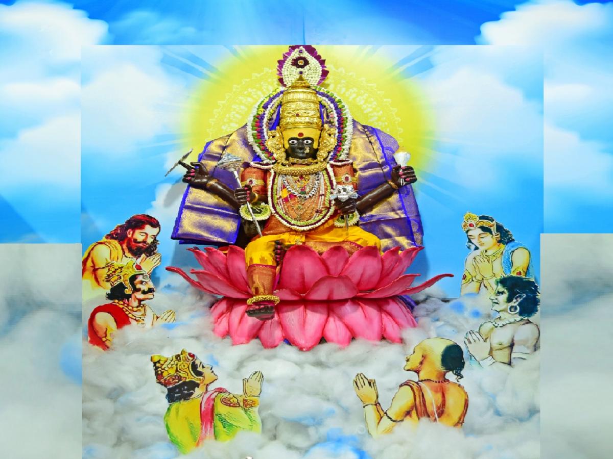 Navratri2022: सिद्धीदात्री देवीच्या रूपात अंबाबाईची पूजा -video ...