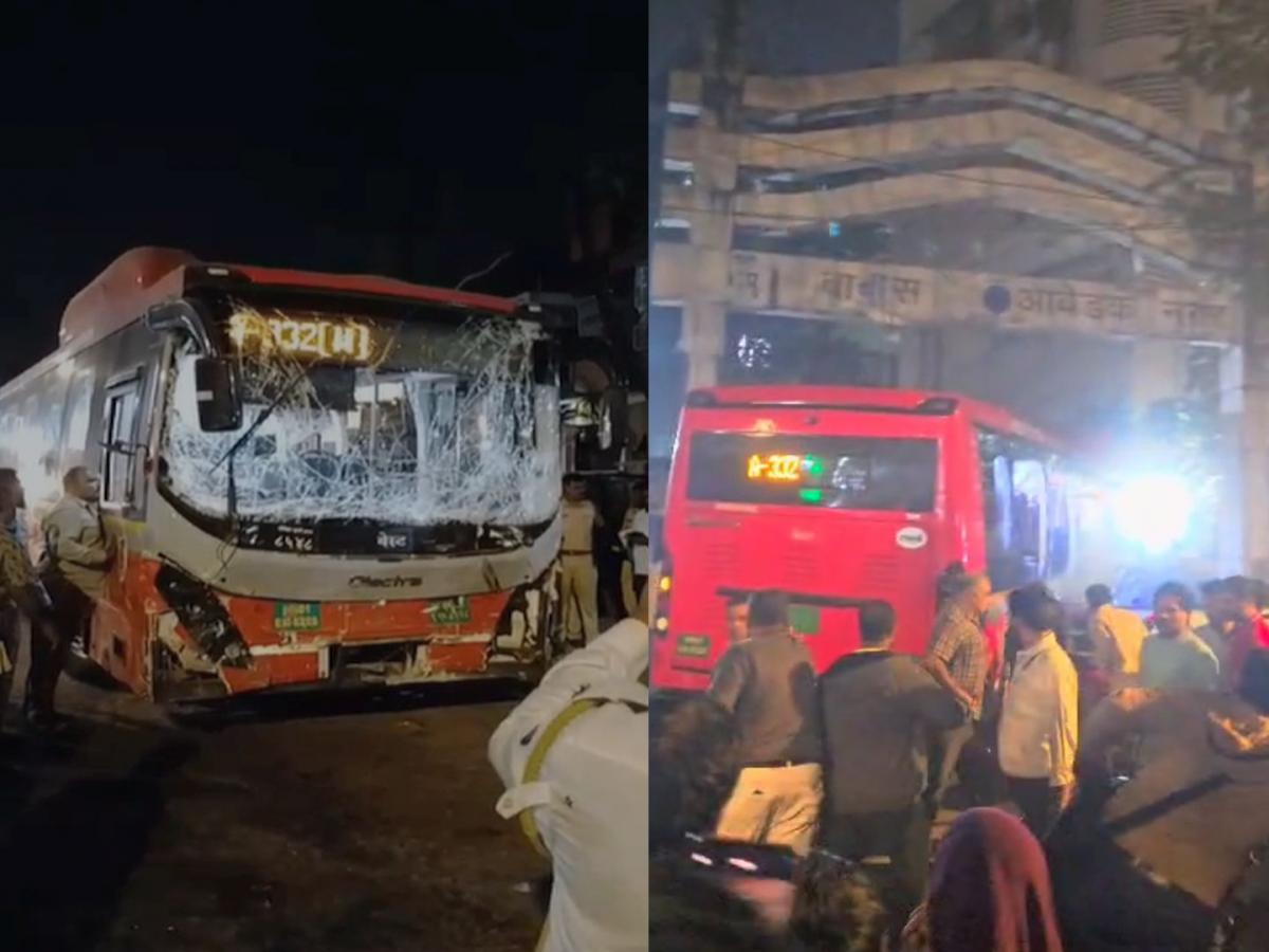 आणखी एका ओलेक्ट्रा ईलेक्ट्रीक बसचा भीषण अपघात; दोन दिवसांपूर्वी ...