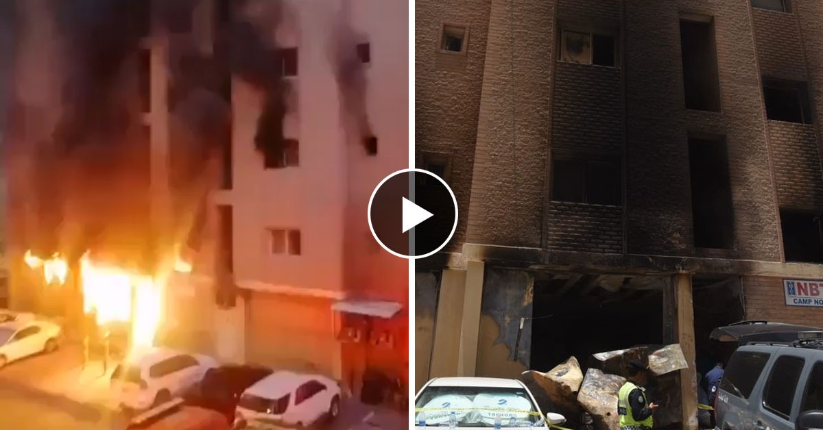 Video - कुवेतमध्ये अग्नितांडव! १९६ मजुरांना इमारतीत ठेवलेलं कोंबून ...