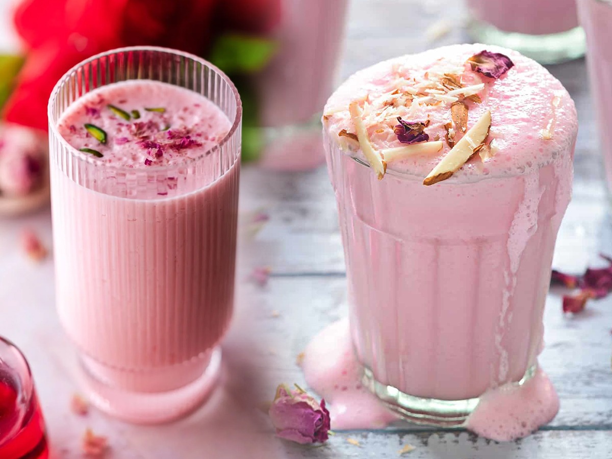 How to make Gulkand lassi : उन्हाळ्यात गुलकंद खा आणि गारेगार गुलकंद ...