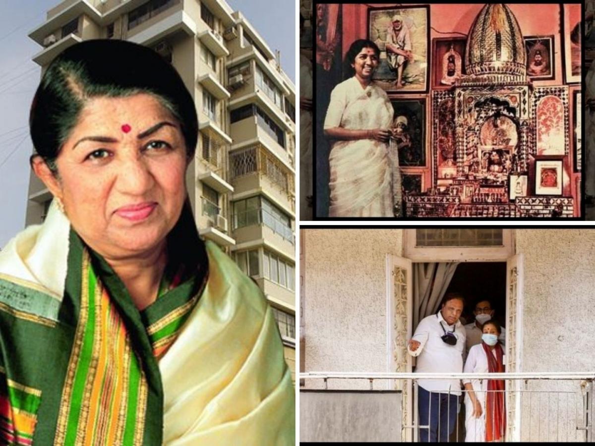 Lata Mangeshkar : साधं राहणीमान, मात्र आलिशान घरात राहत होत्या लता ...