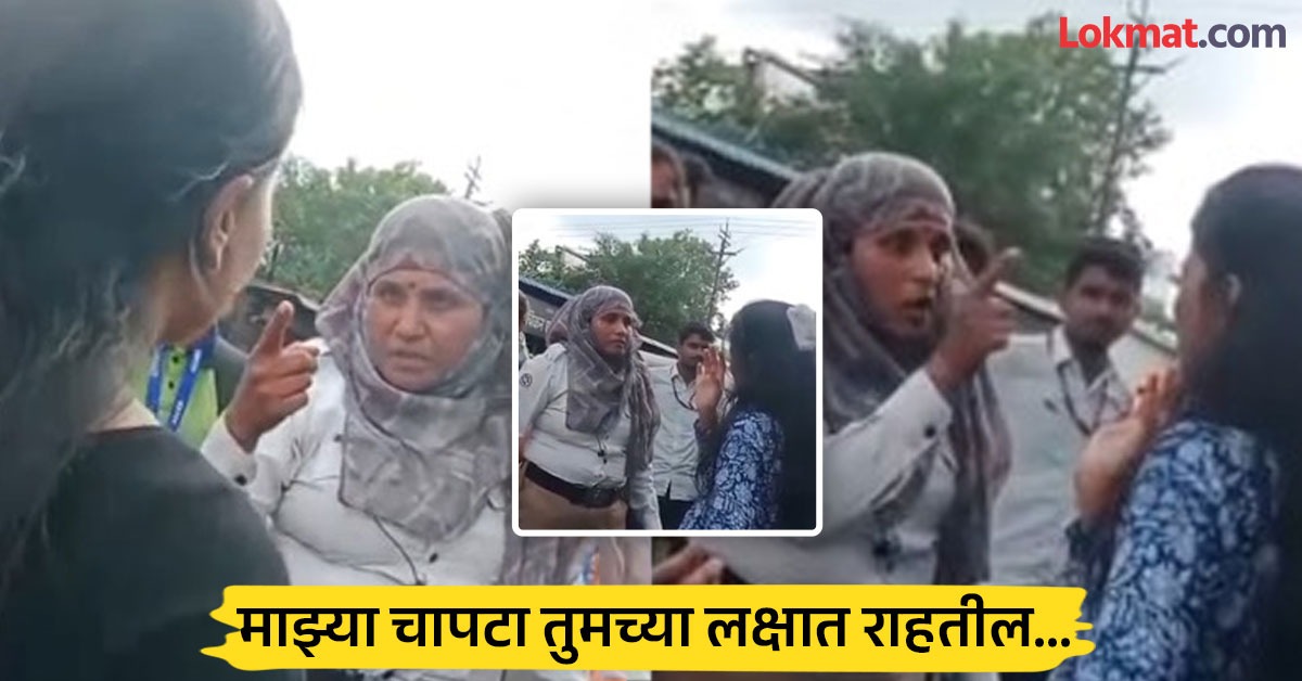 वर्दीतील आईकडून चापटासहित चालान; सुसाट ट्रिपल सीट विद्यार्थिनींवर महिला पोलिस भडकल्या Latur ...