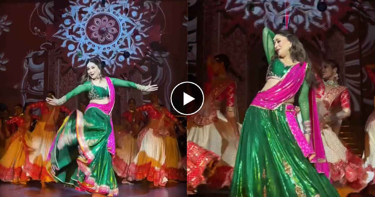 उदयपूरच्या ग्रँड वेडिंगमध्ये माधुरी दीक्षितचा 'डोला रे डोला' गाण्यावर ...
