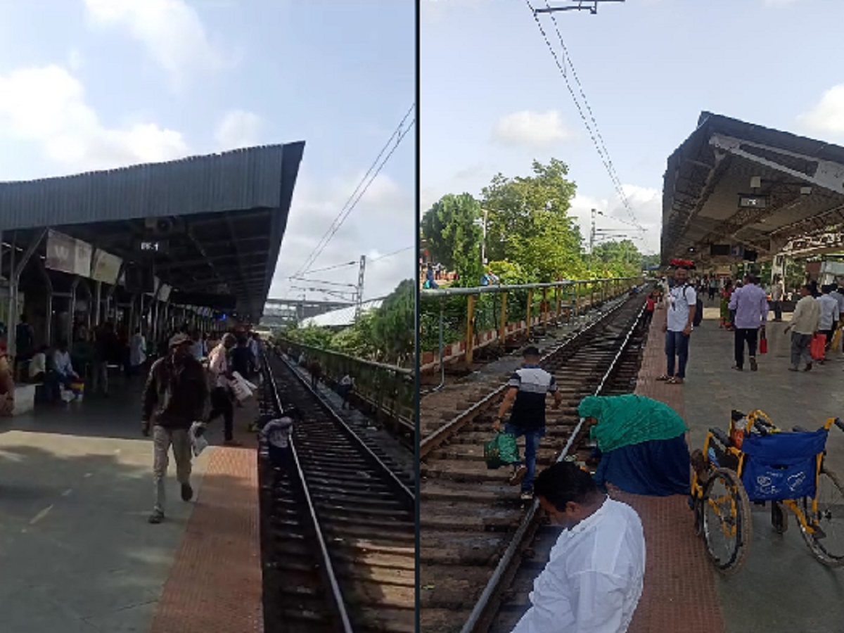 पळा, पळा, पॅसेंजर चौथ्या फलाटावर आलीय! रेल्वेसाठी धावताना प्रवाशांना ...