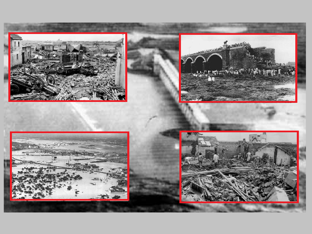 तेच शहर अन् तिच नदी; 43 वर्षांपूर्वी फुटले होते मोरबीचे धरण; 1400 ...