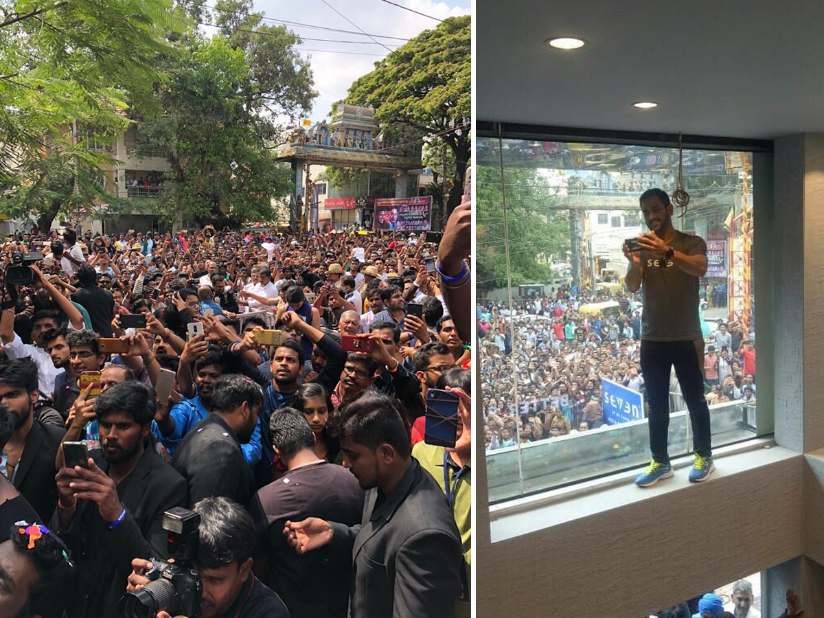 चाहत्यांच्या गर्दीसोबत माहीचा सेल्फी | MS Dhoni meets his fan in ...