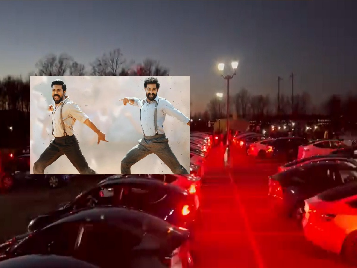 RRR Movie: आश्चर्यकारक! RRR च्या 'नाटू-नाटू'वर Tesla गाड्या नाचल्या ...
