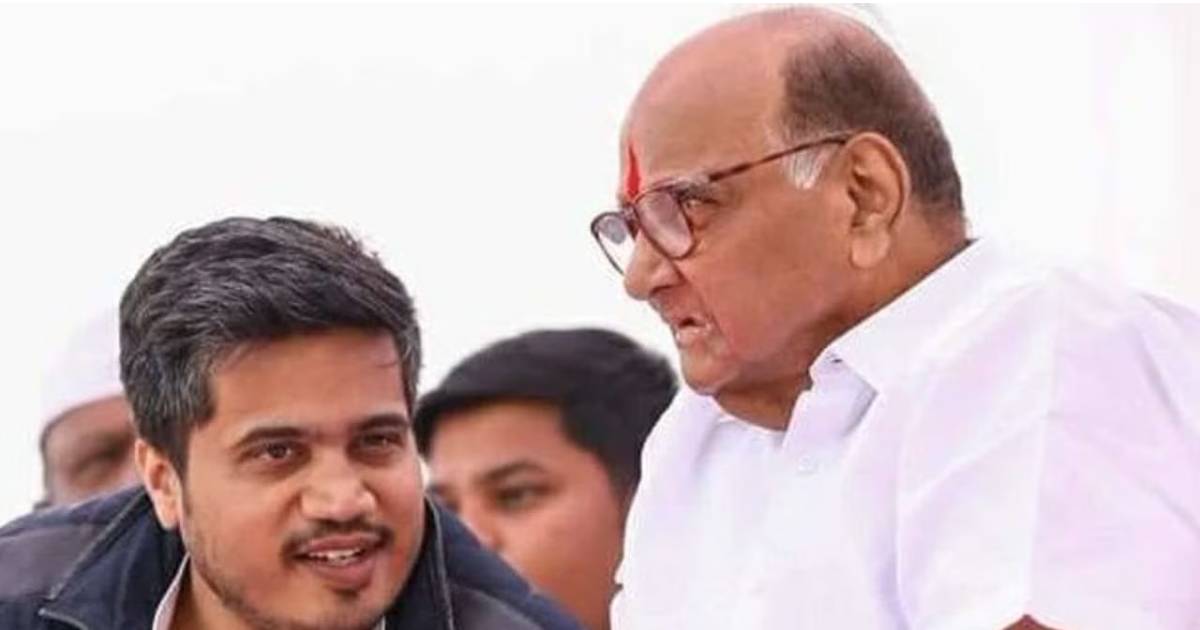 रोहित पवारांची ईडी चौकशी, NCP कार्यालयाबाहेर कार्यकर्त्यांची गर्दी, शरद ...